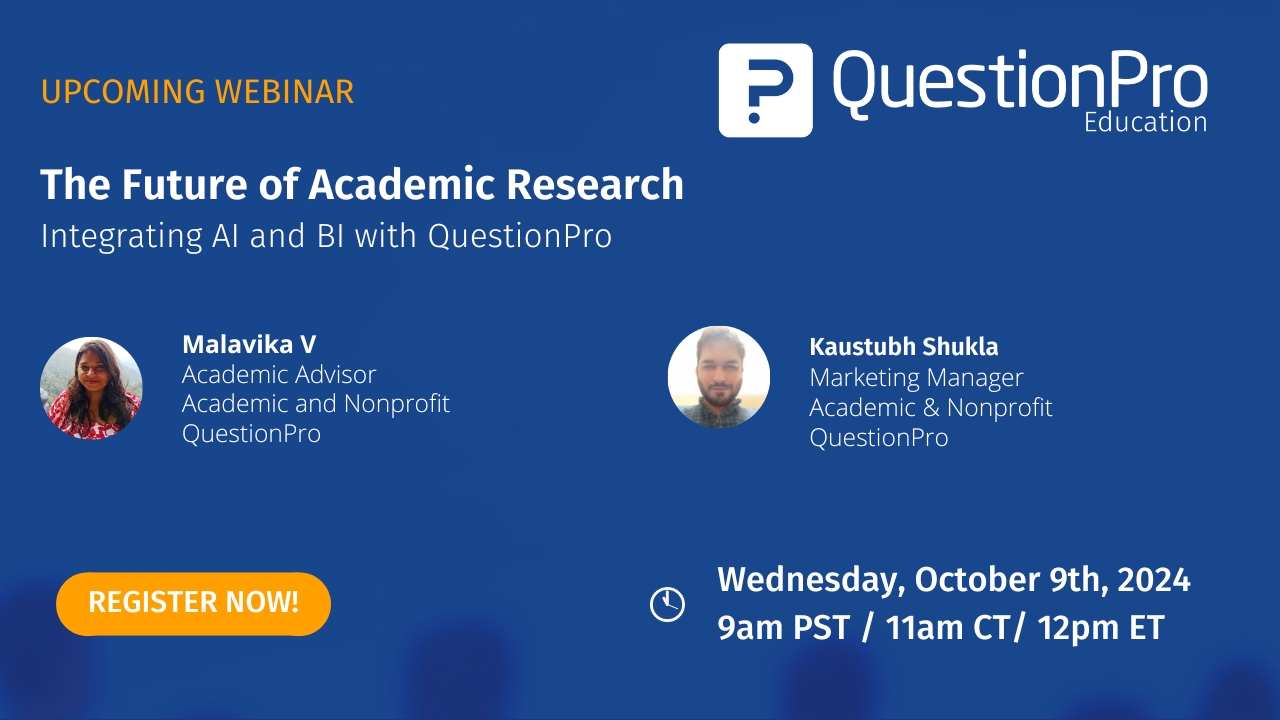 The Future of Academic Research: Integrating AI and BI with QuestionPro