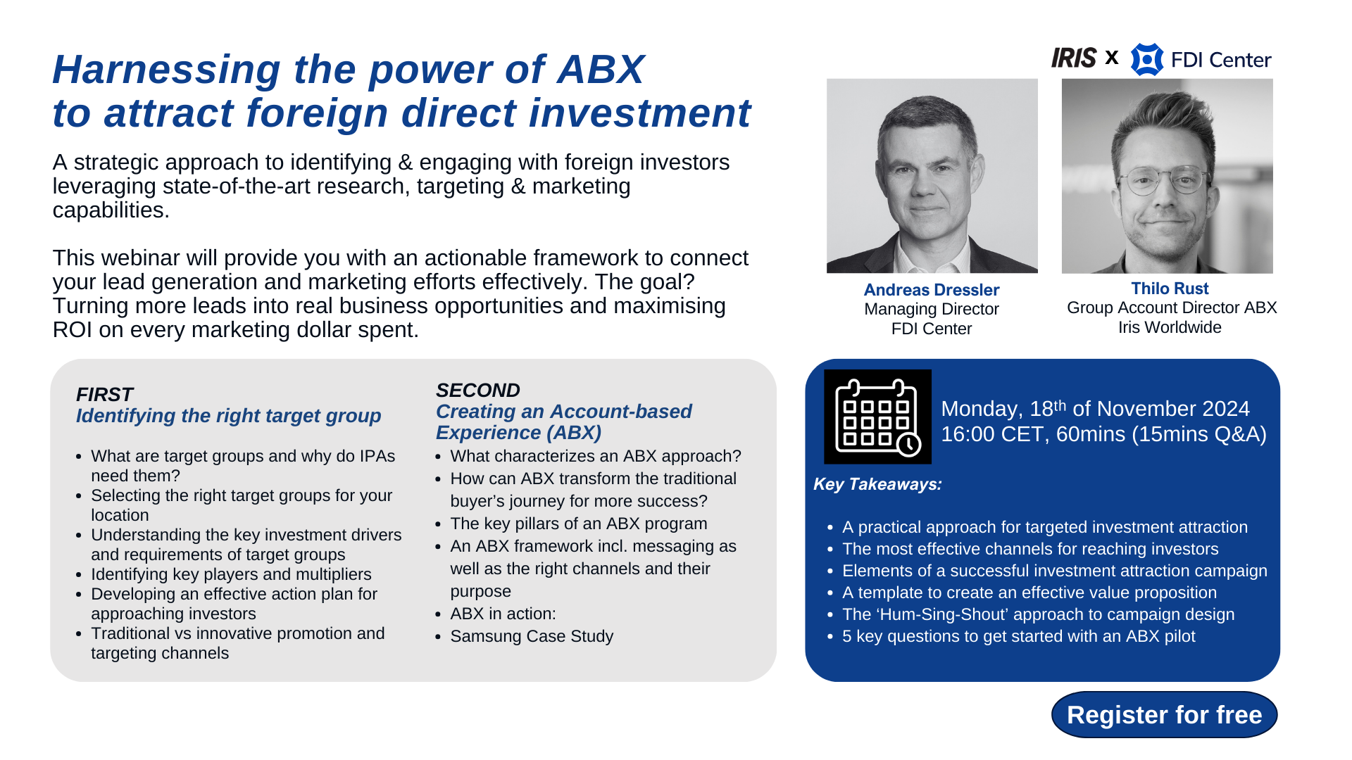 Harnessing the power of ABX to attract foreign direct investment