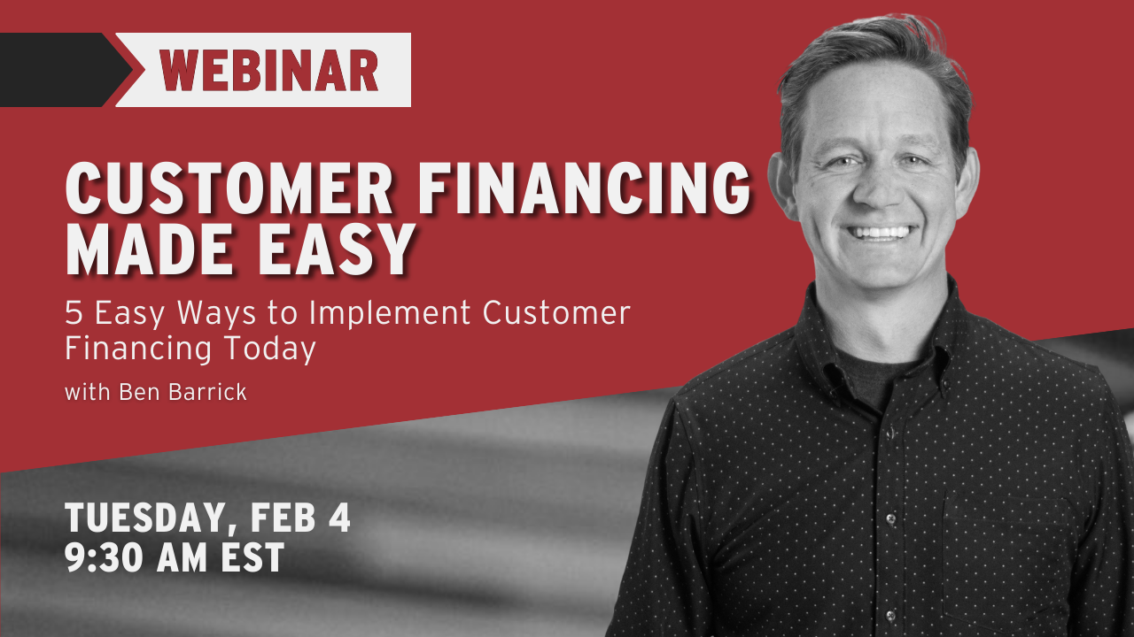 Customer Financing Made Easy