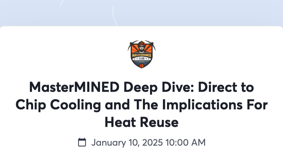 MasterMINED Deep Dive: Direct to Chip Cooling and The Implications For ...