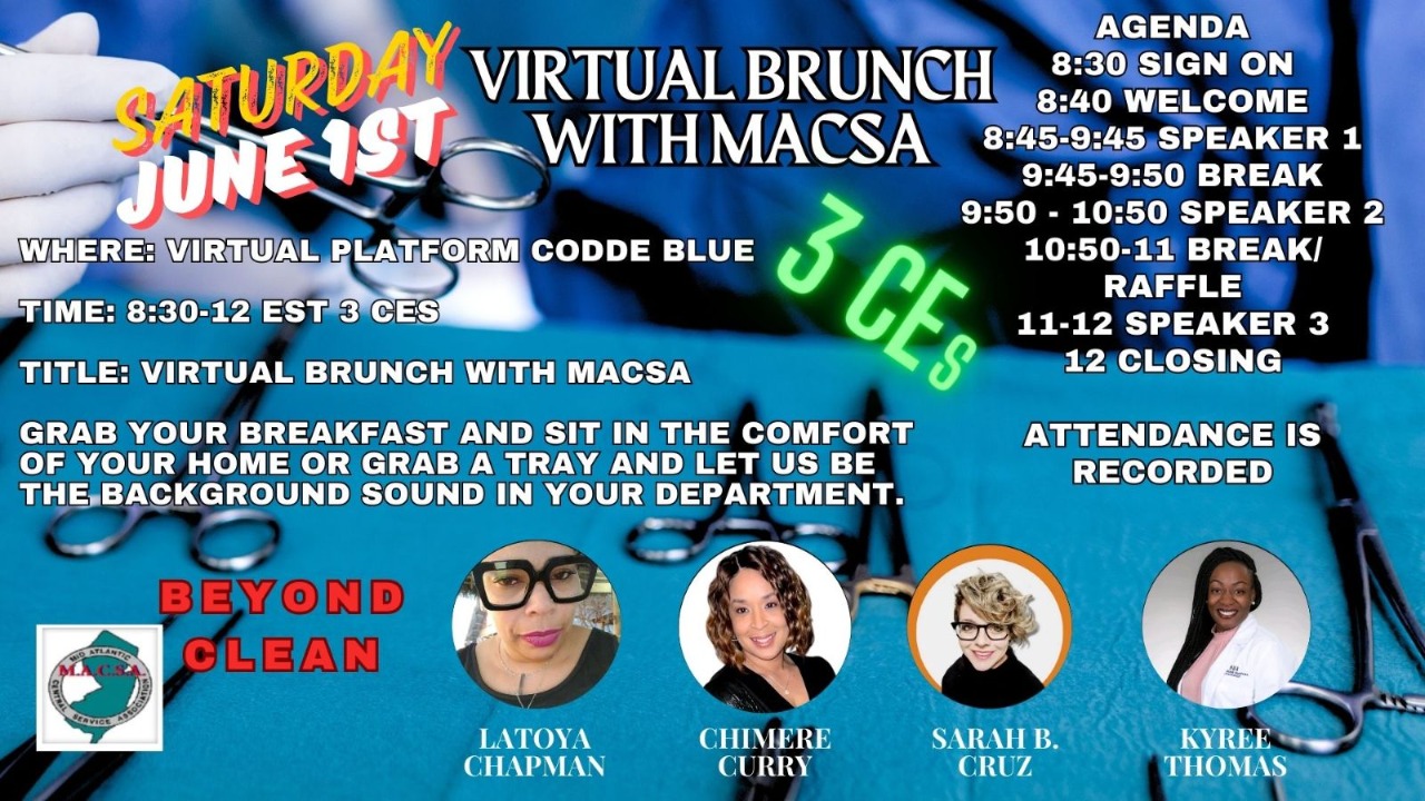 Virtual Brunch With MACSA | Saturday June 1st 2024