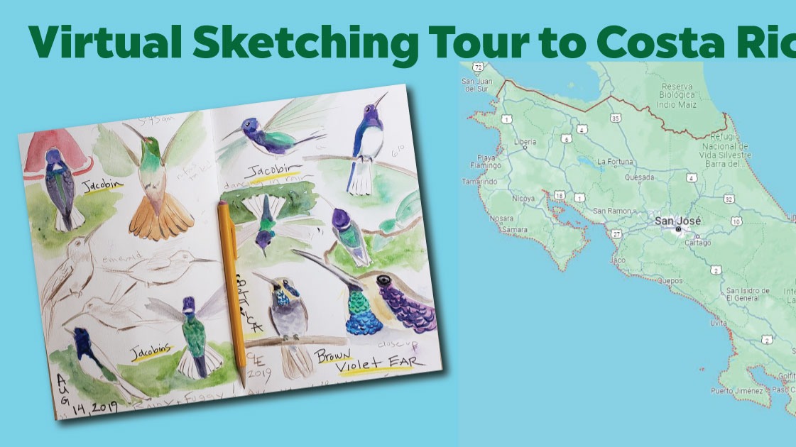 Virtual Sketching Expedition to Costa Rica