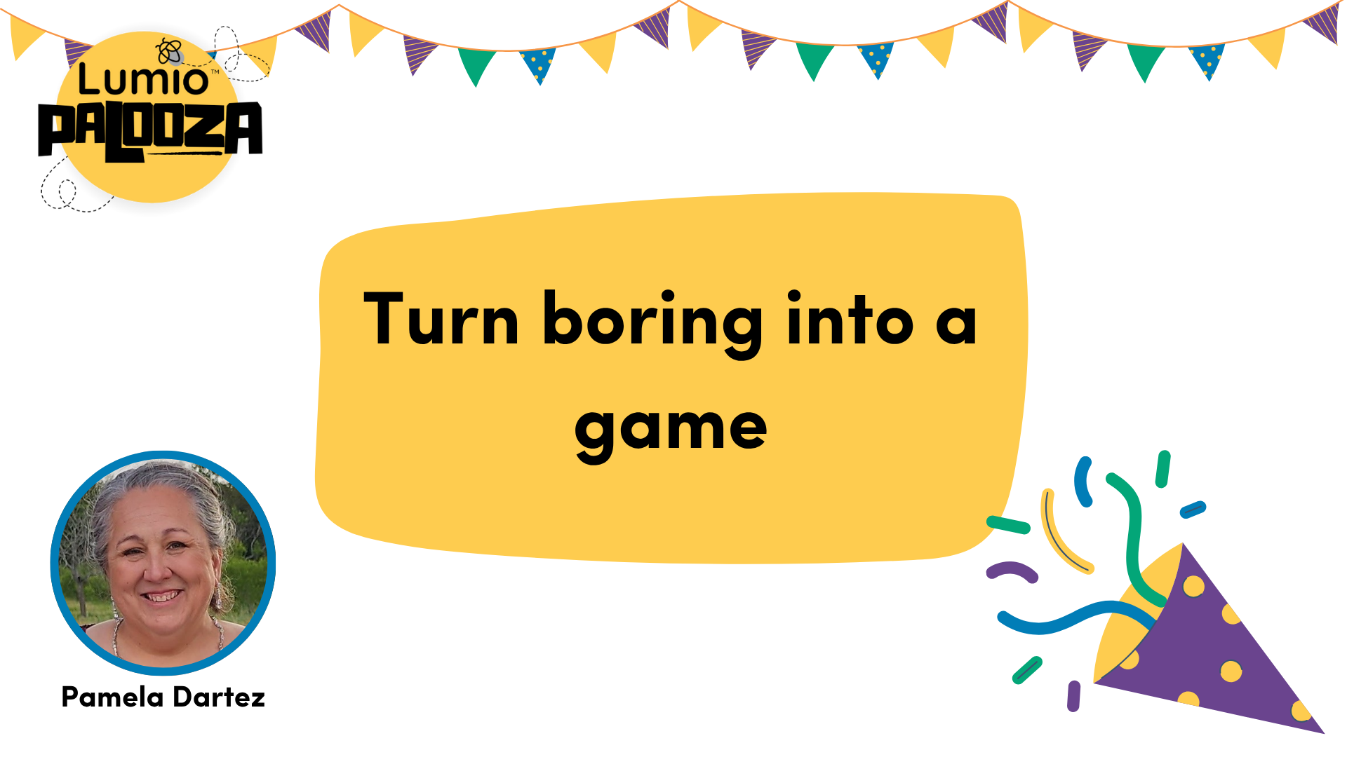 Turn boring into a game