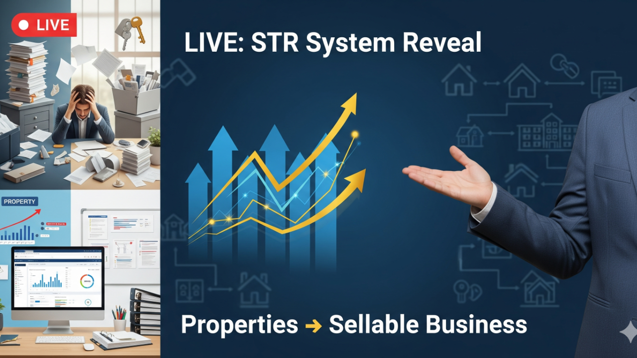 🔴 LIVE: The STR System That Turns Properties Into Sellable Businesses