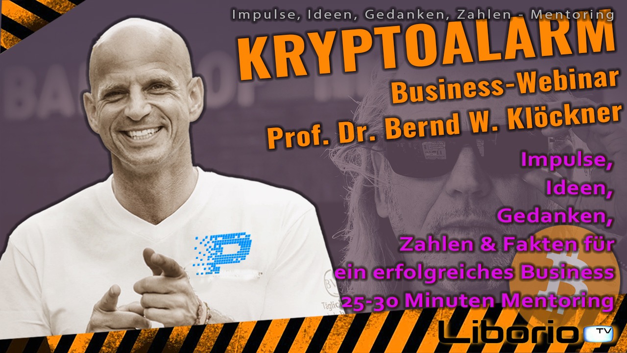 KRYPTOALARM Webinar für kommende Leader mit Professor Dr. Bernd W. Klöckner