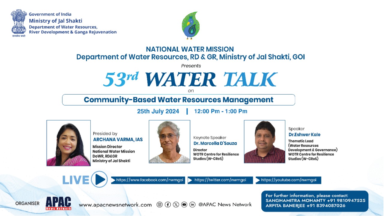 53rd Water Talk on Community- Based Water Resources Management
