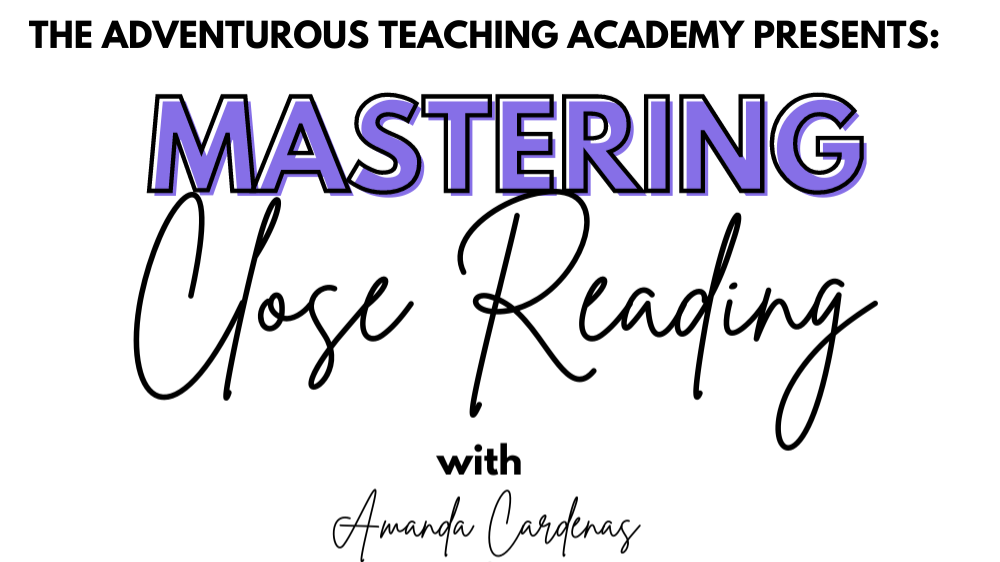 Close Reading: Mastering the Basics