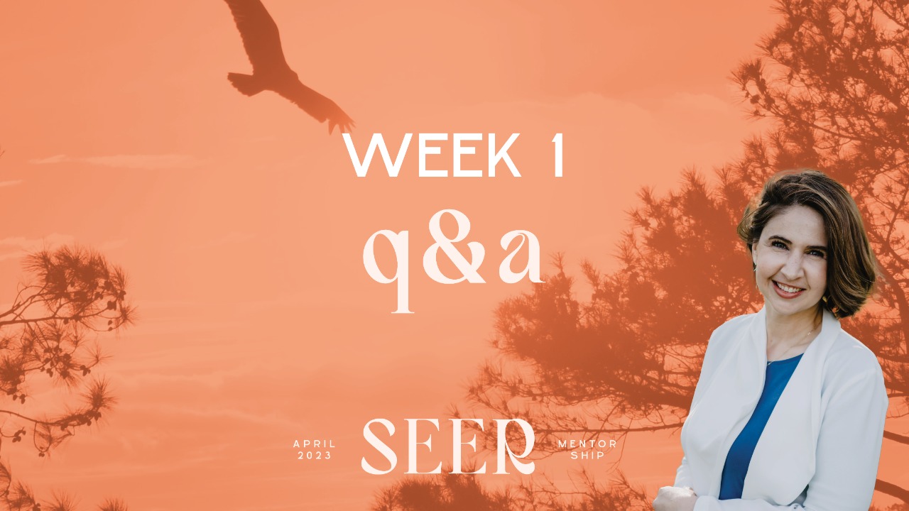 Week 1 Q&A | April Seer Mentorship 2023