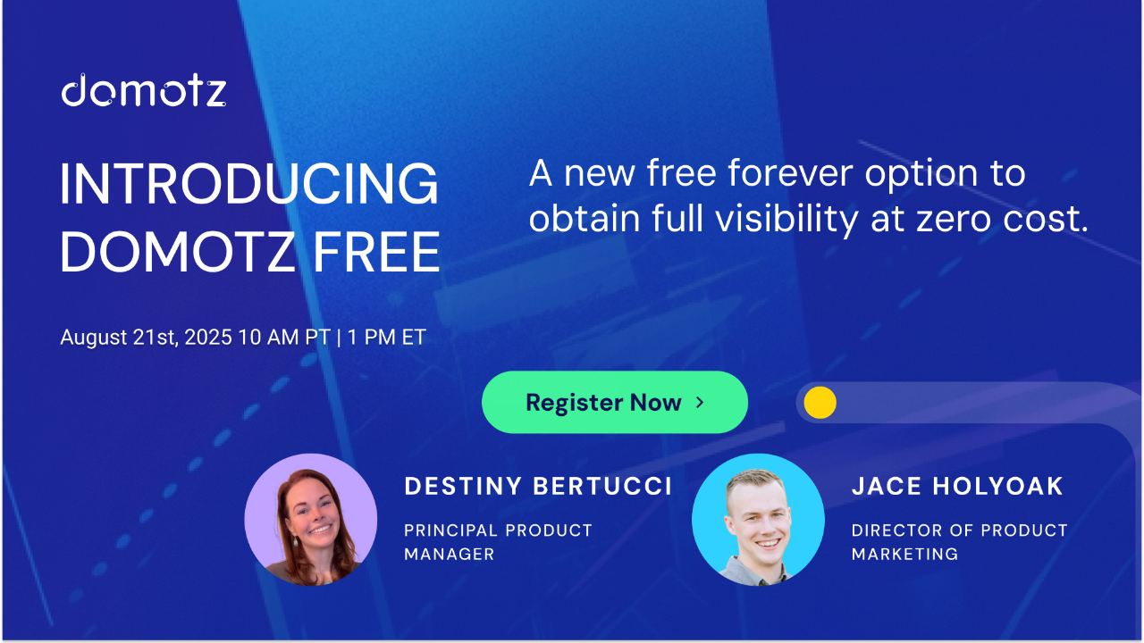 Introducing Domotz Free: Full visibility at zero cost