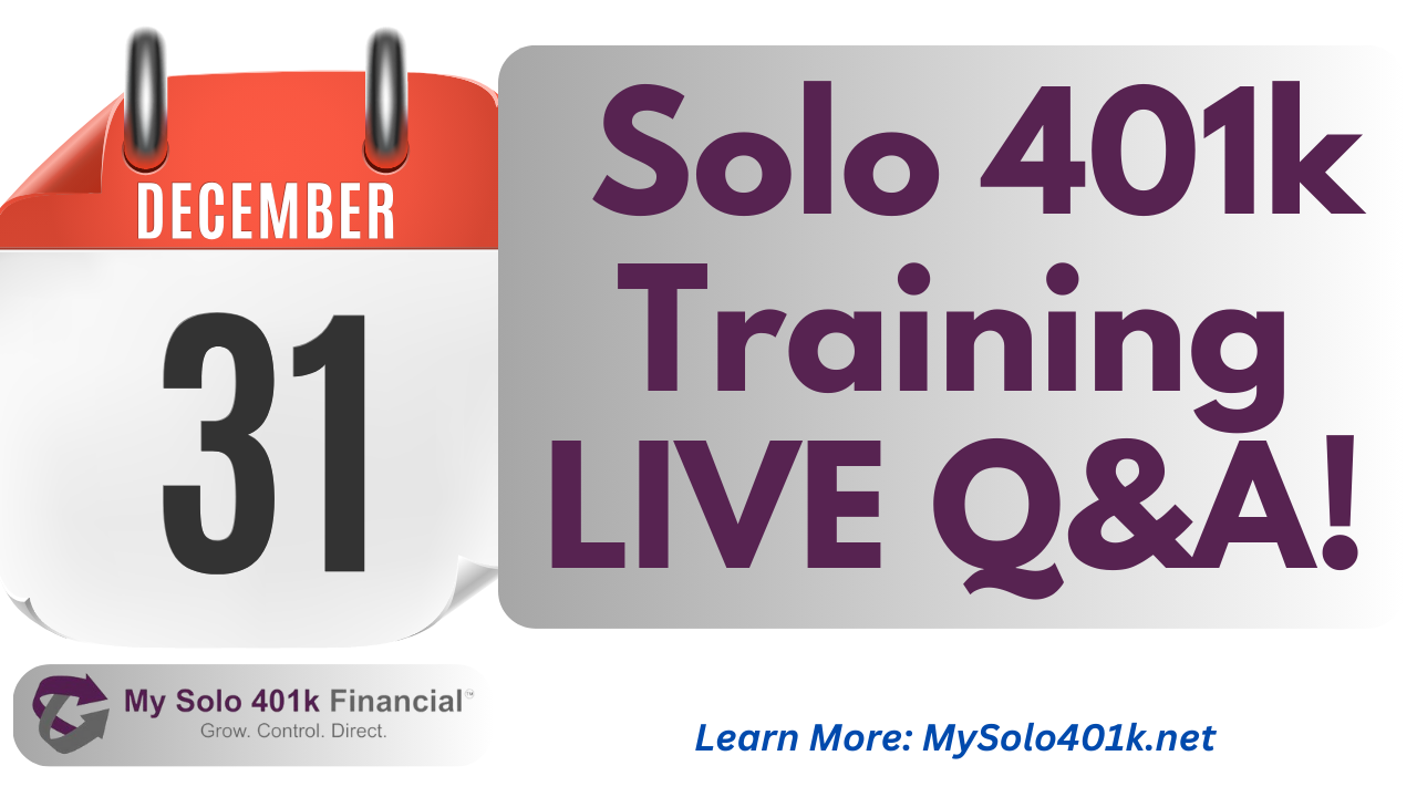 ** Free Solo 401k** Open a Solo 401k & Claim up to $1500 in tax credits