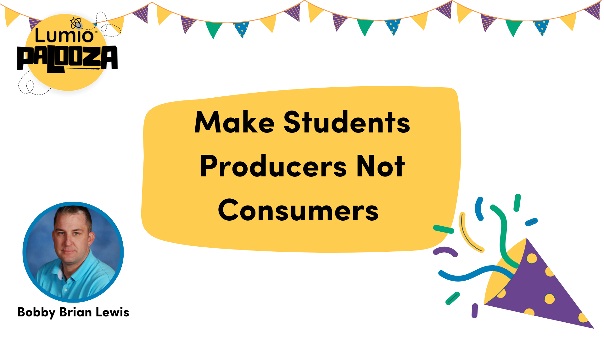 Make Students Producers Not Consumers