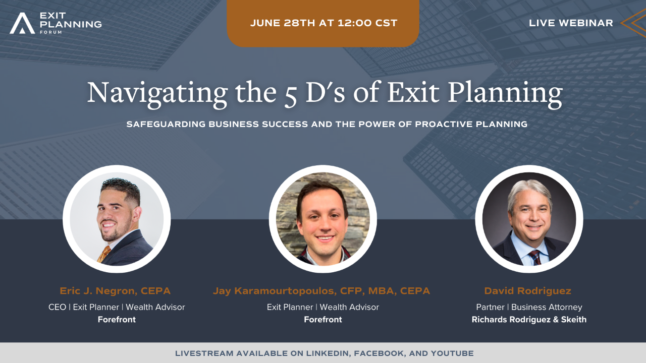 Navigating the 5 D's of Exit Planning: Safeguarding Business Success ...