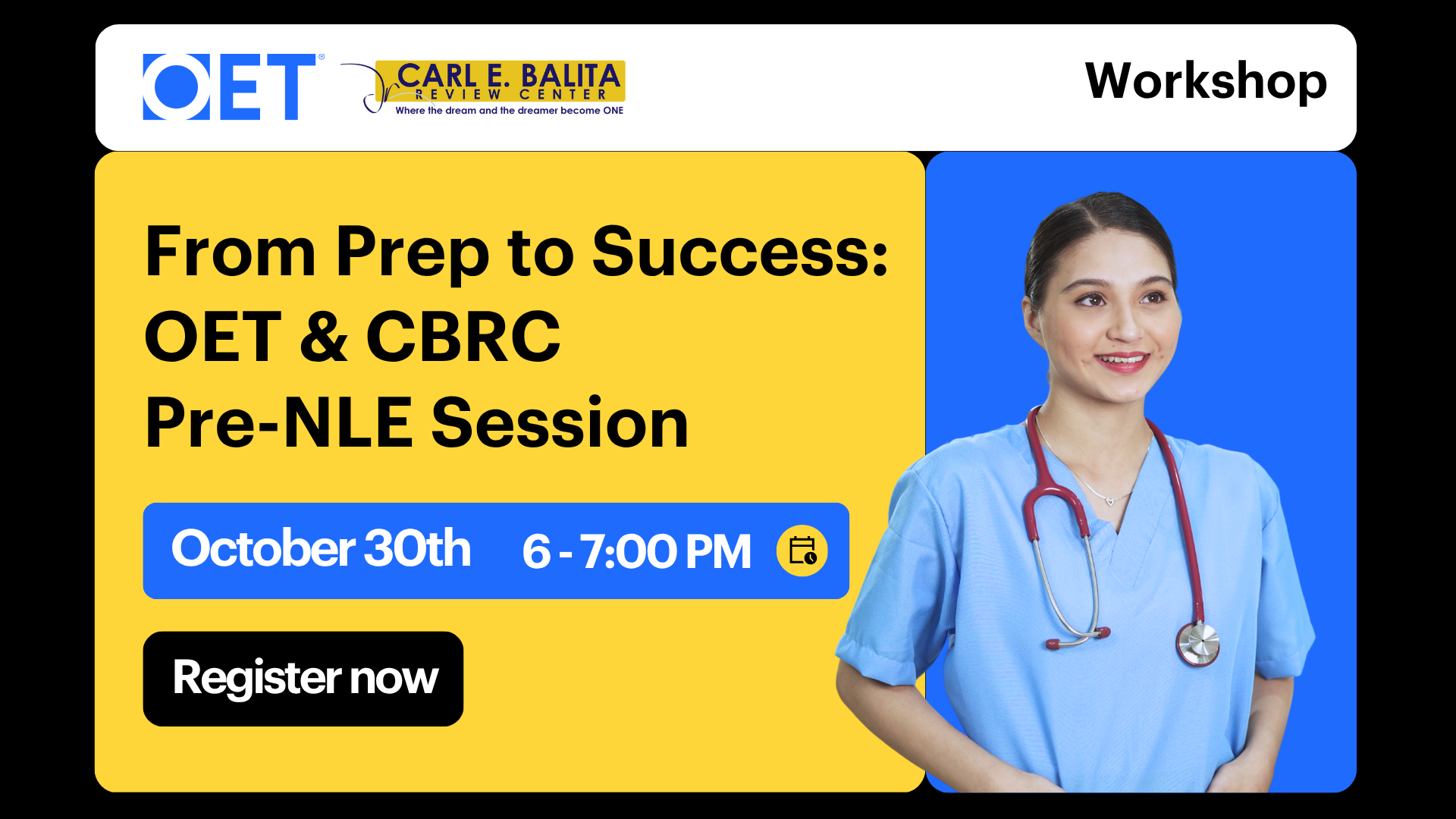 From Prep to Success: OET x CBRC Pre-NLE Session