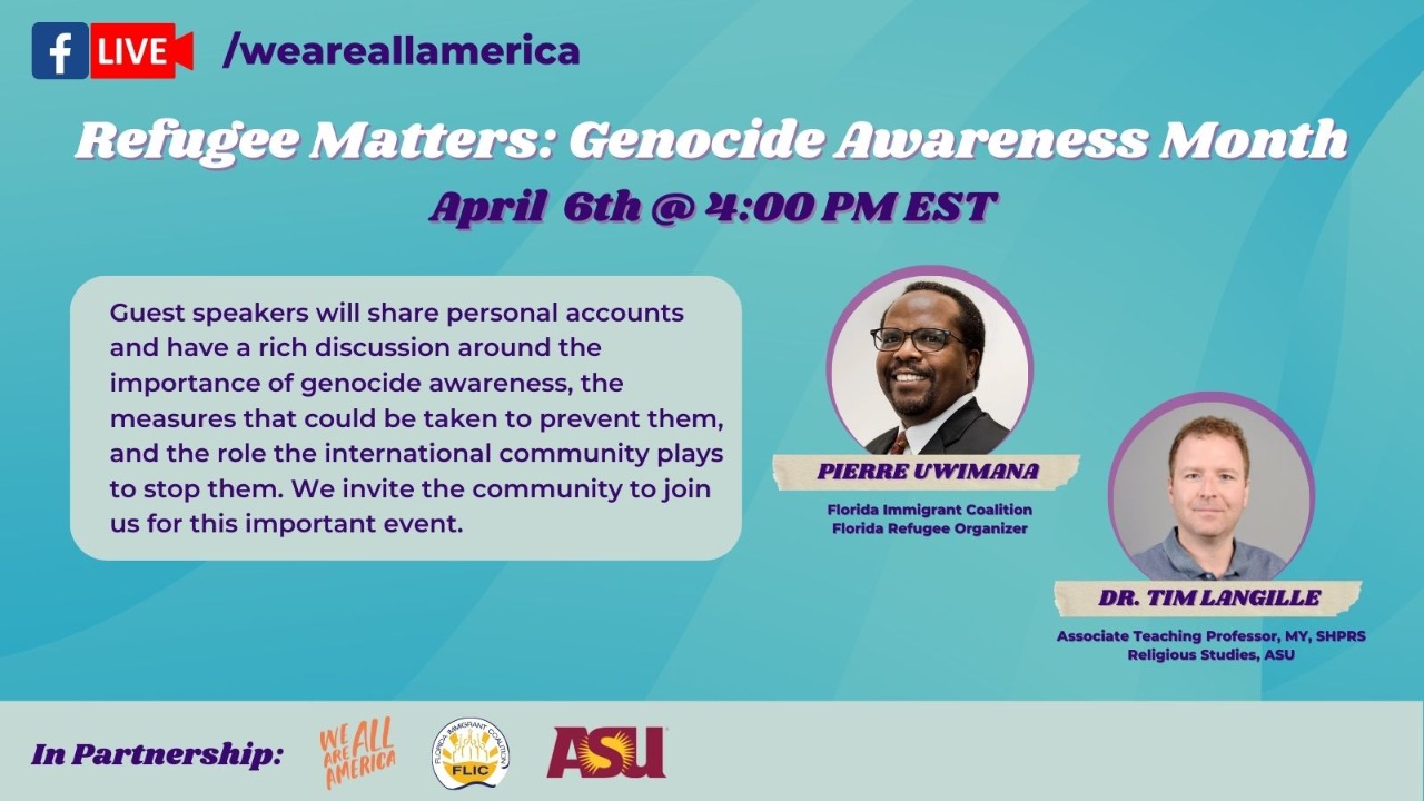 Refugee Matters: Genocide Awareness Month