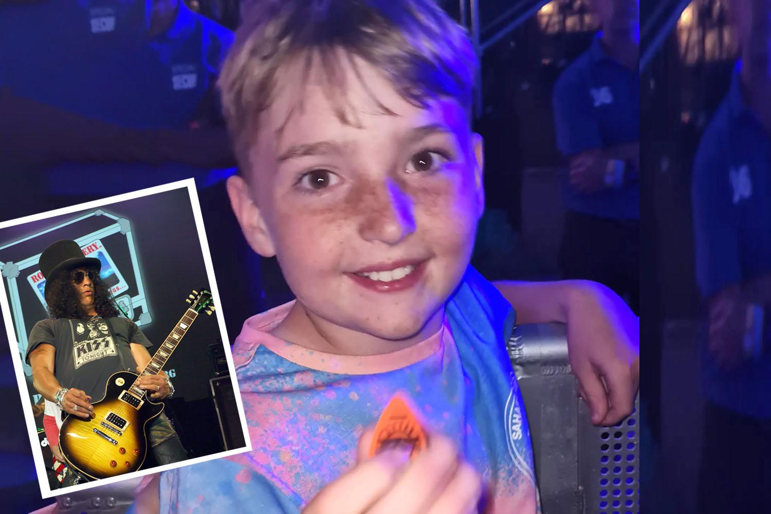 Sweet Child O' Mine: Guns N' Roses legend Slash gifts guitar plectrum ...