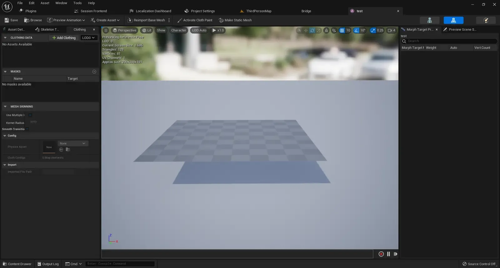 【UE5】アンリアルエンジンでCloth Simulation（布）【Blender】 | ネクストライブ株式会社