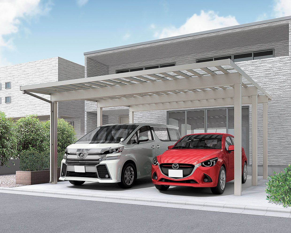 カーポート3大メーカーを徹底比較！【三協アルミ／YKK AP／LIXIL】 | 家づくりナビ