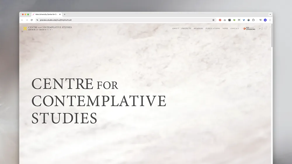 We have launched the website for the Centre for Contemplative Studies.