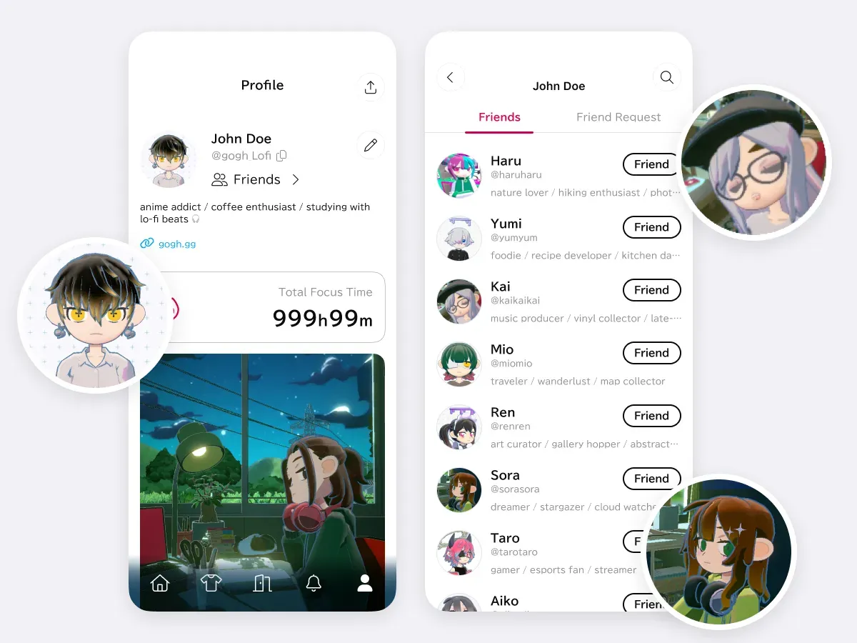 gogh ゴッホ - Focus with Your Avatar.