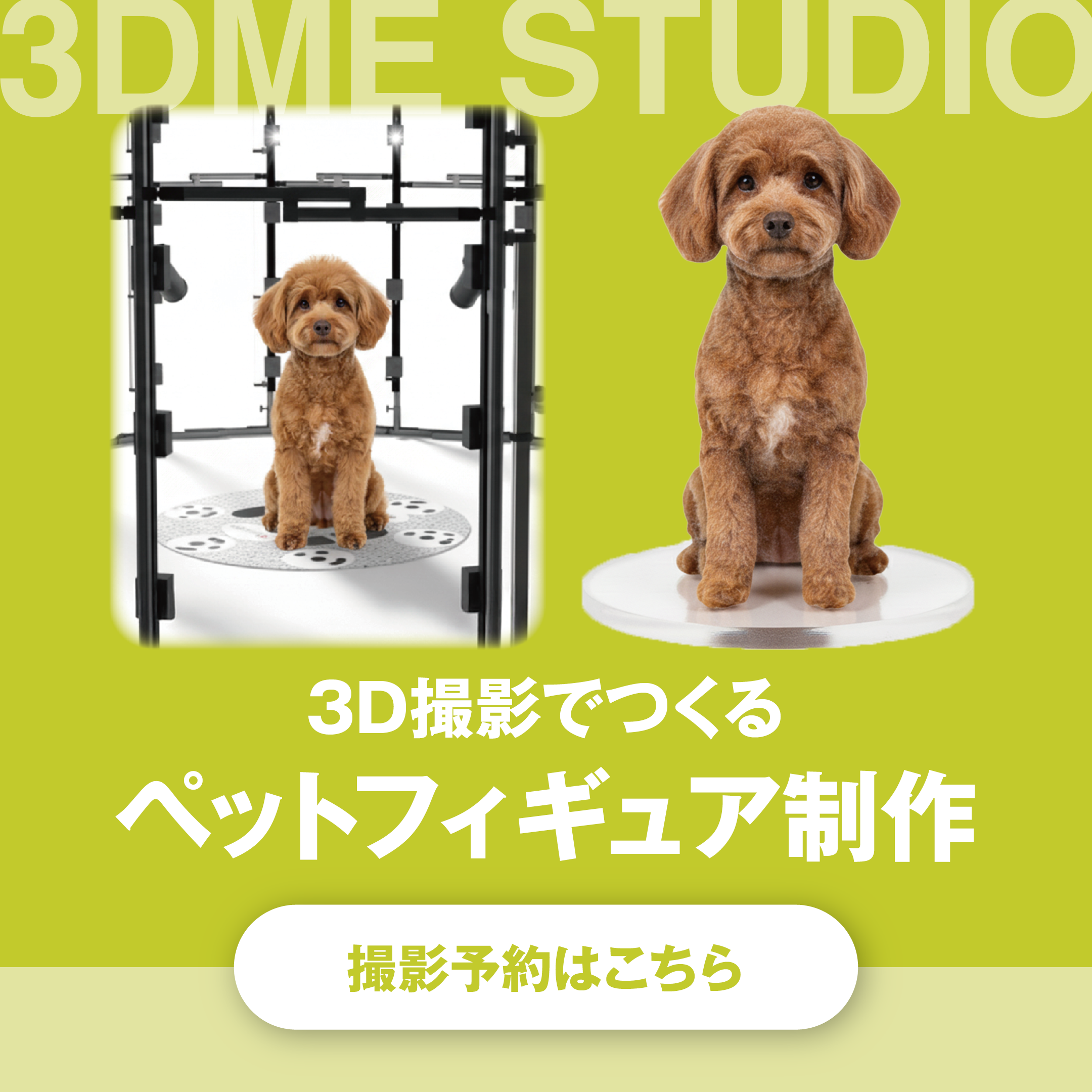 オリジナルフィギュア・ペットフィギュア制作なら、3DME