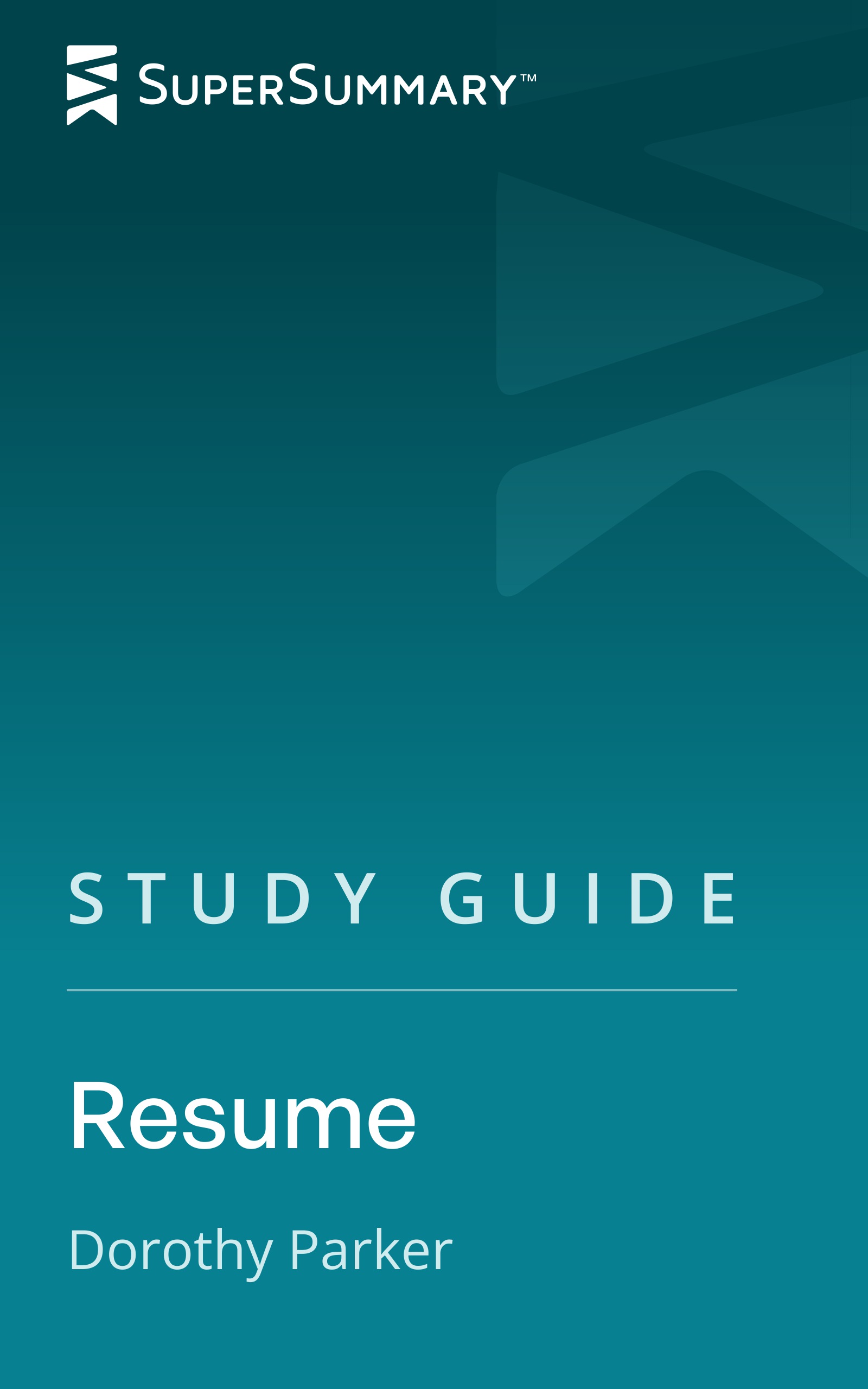 Resume Dorothy Resume By Dorothy Parker