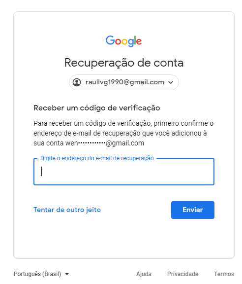 Não consigo fazer login na minha conta google - Comunidade Gmail