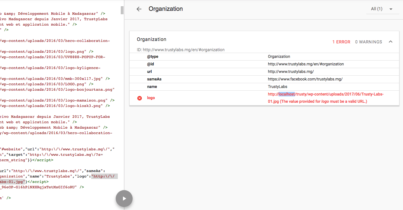 Invalid URL in logo "field" google search found this problem on my site, how to fix it please ...
