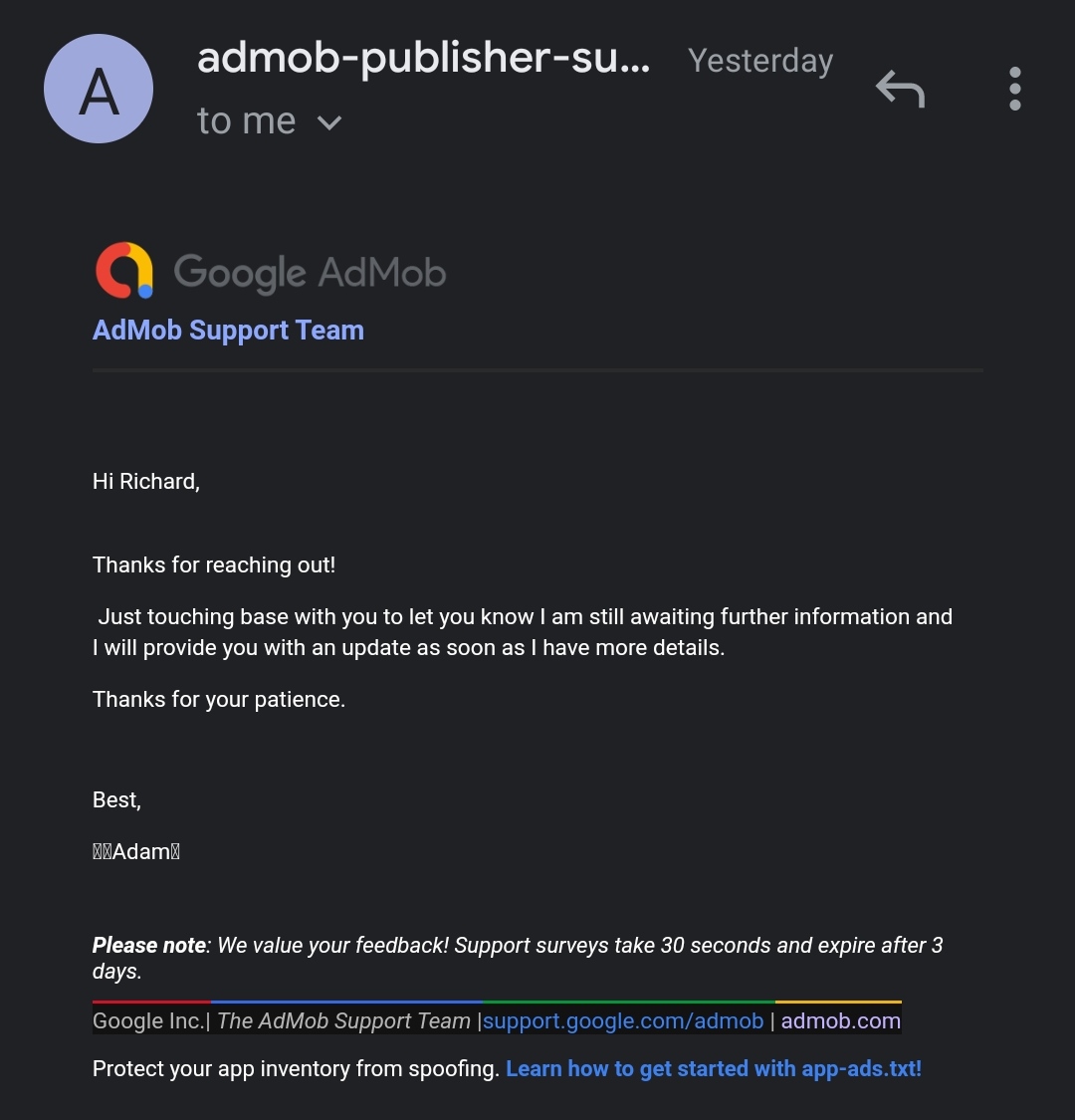 I can't add the payment method - Google AdMob Community