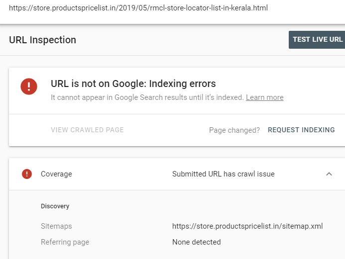 How to fix Submitted URL has crawl issue ? - Google Search Central Community