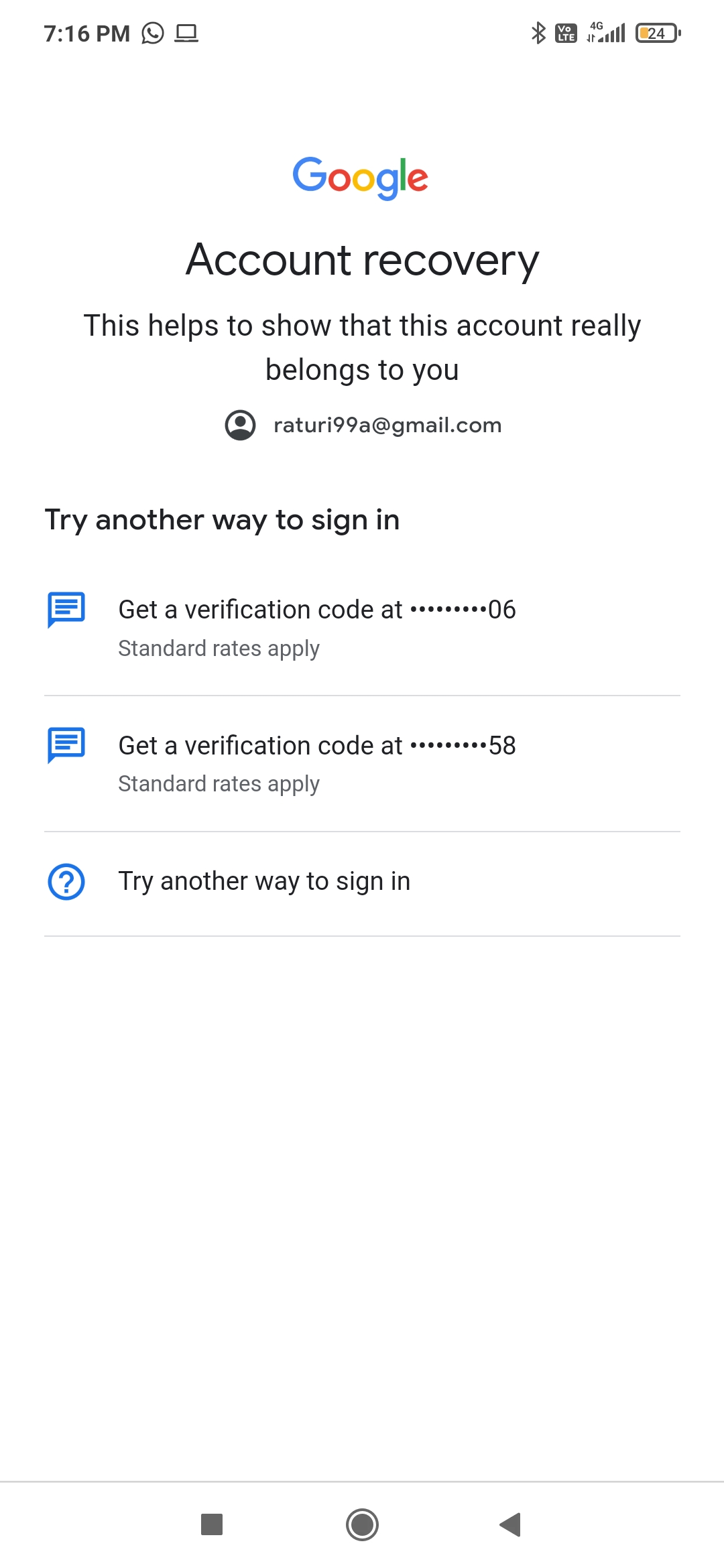 Sir i can't access in my gmail account and my otp code doesn't work pls ...