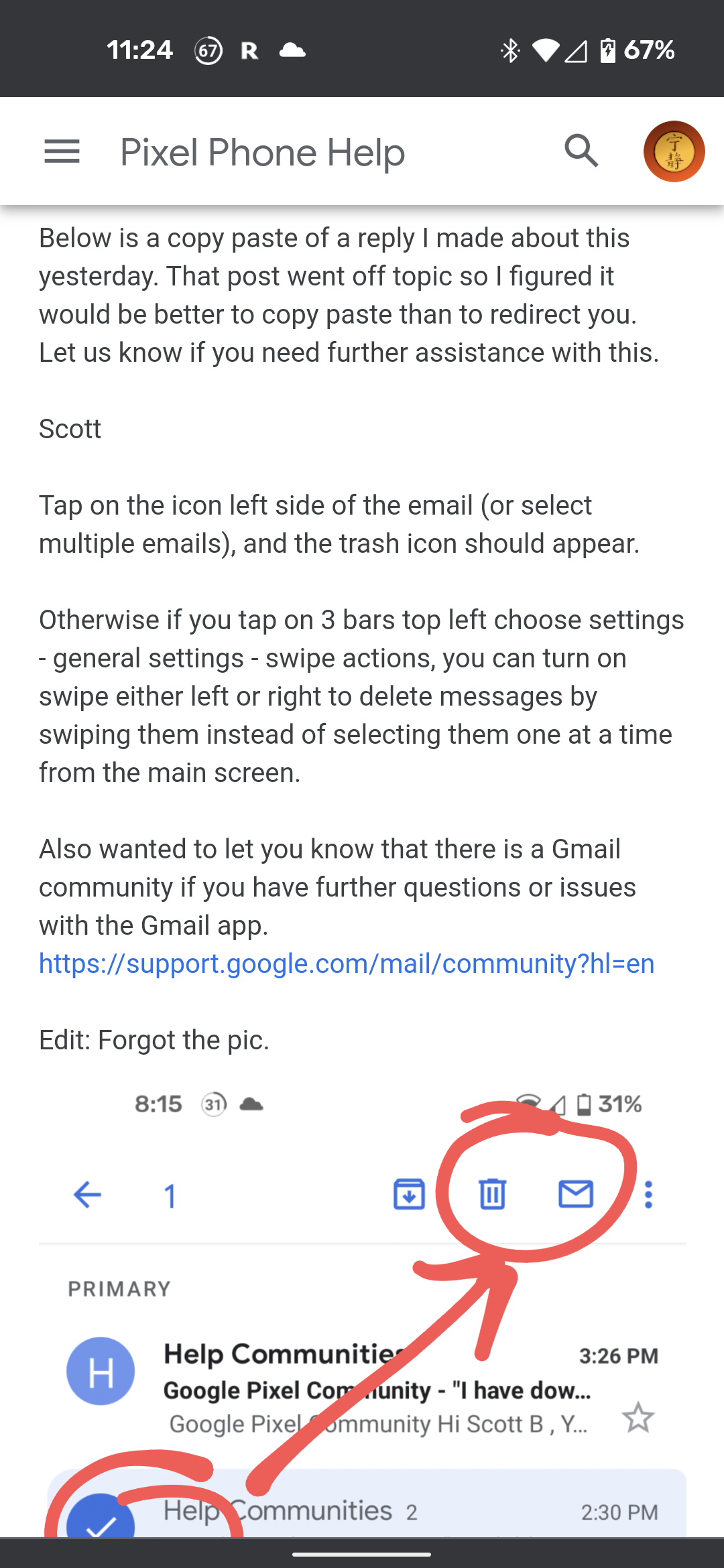 How To Delete String Of Email Messages Google Pixel Community