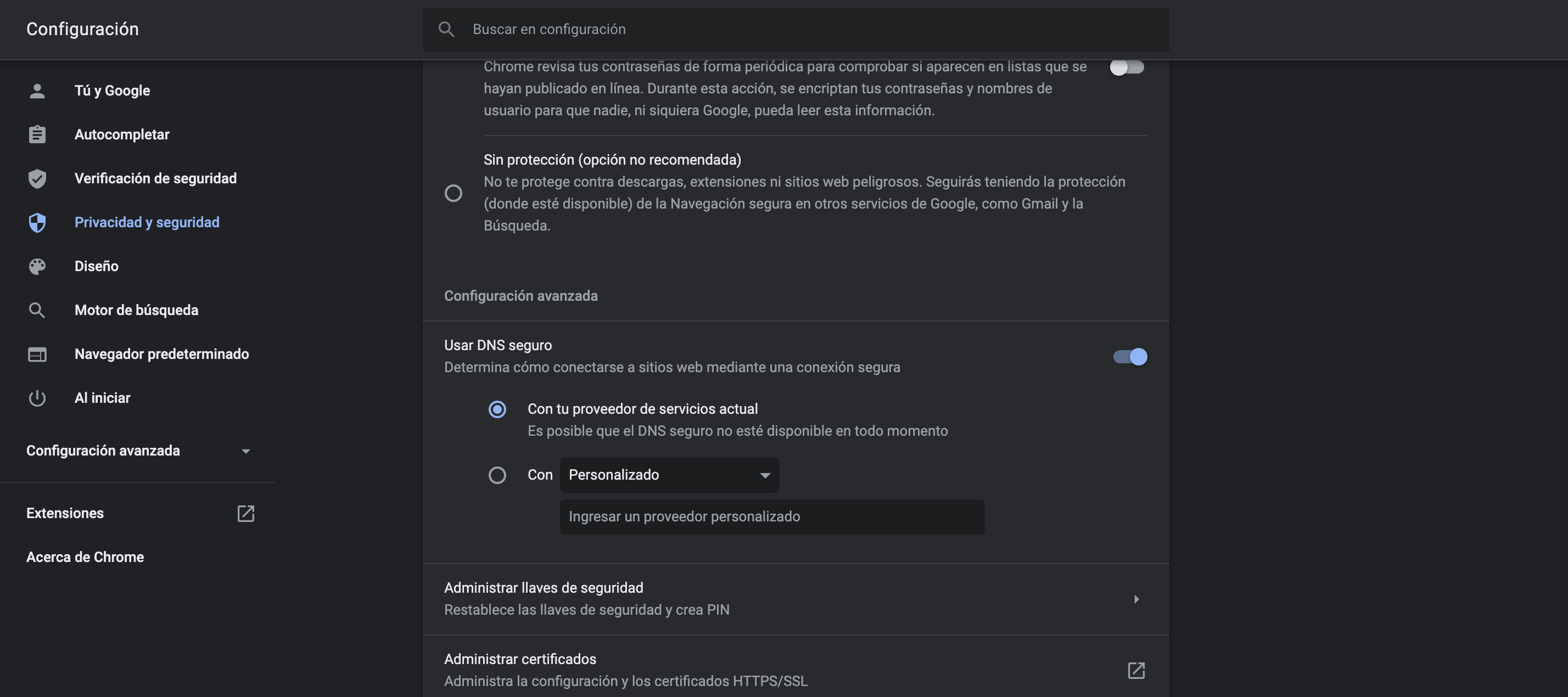 Modo Restringido Switch para Desactivar se encuentra Deshabilitado ...