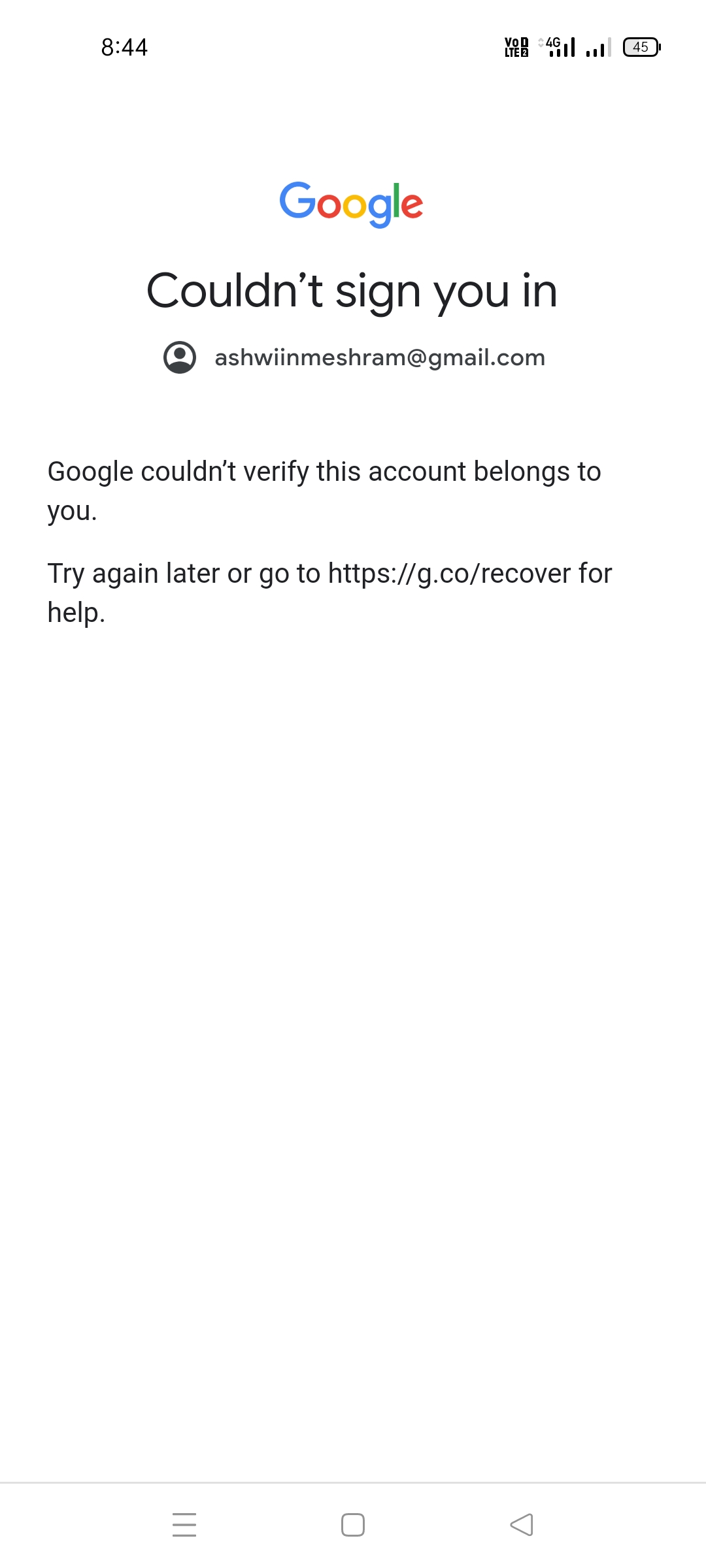 Open my Google account - Google Chrome Community
