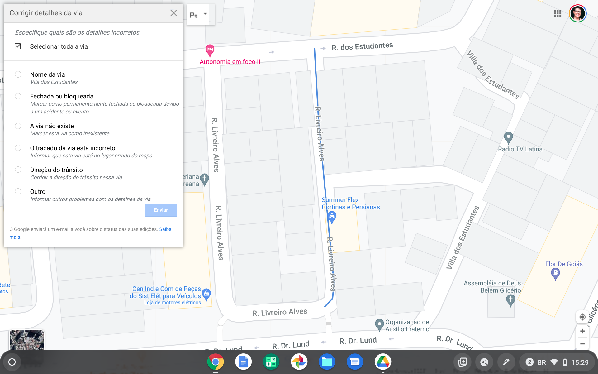 Como atualizar o nome da minha rua - Comunidade Google Maps