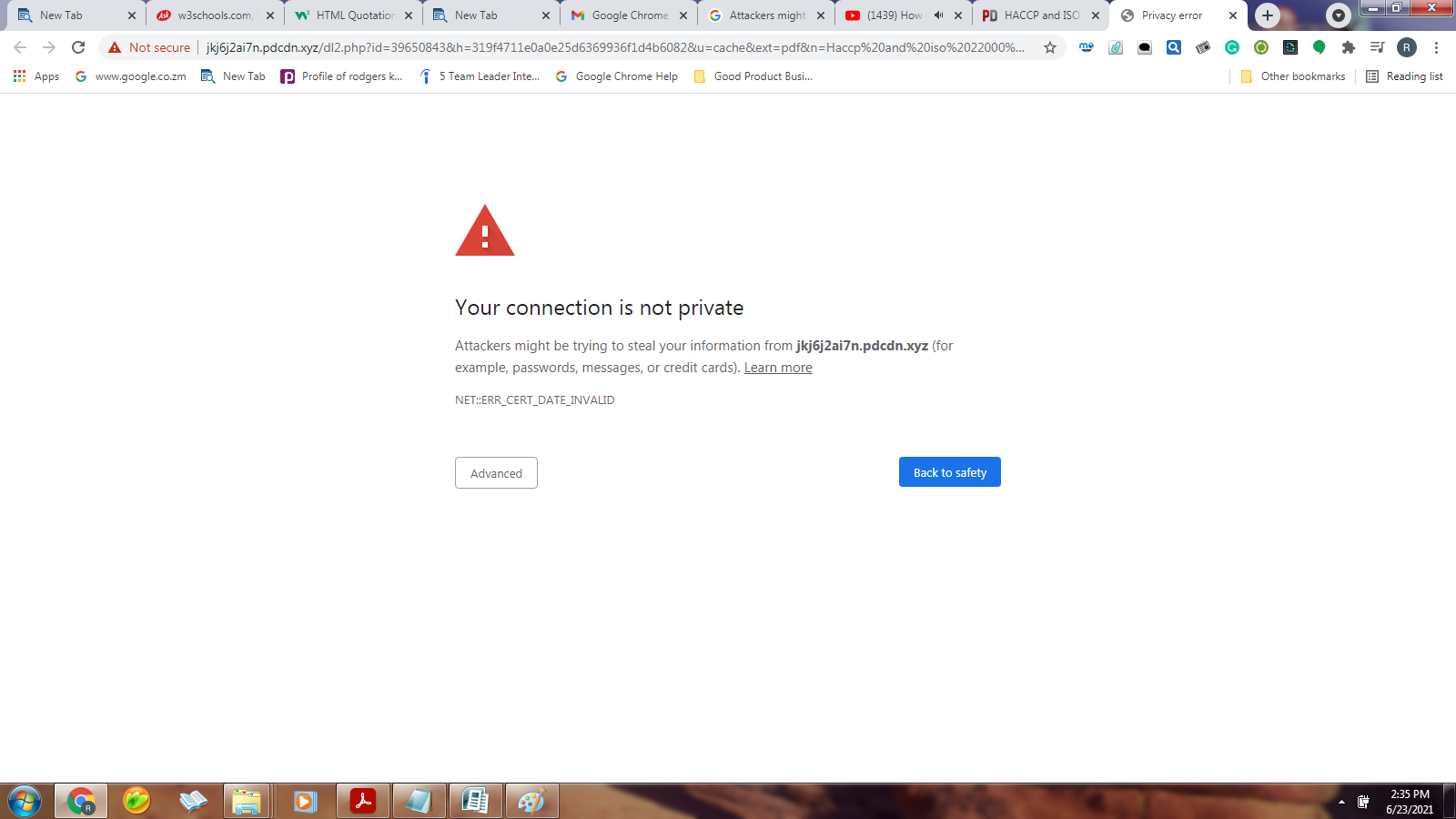 Attackers might be trying to steal your information from t30fu4n5cy ... Attackers might be trying to steal your information from t30fu4n5cy ...