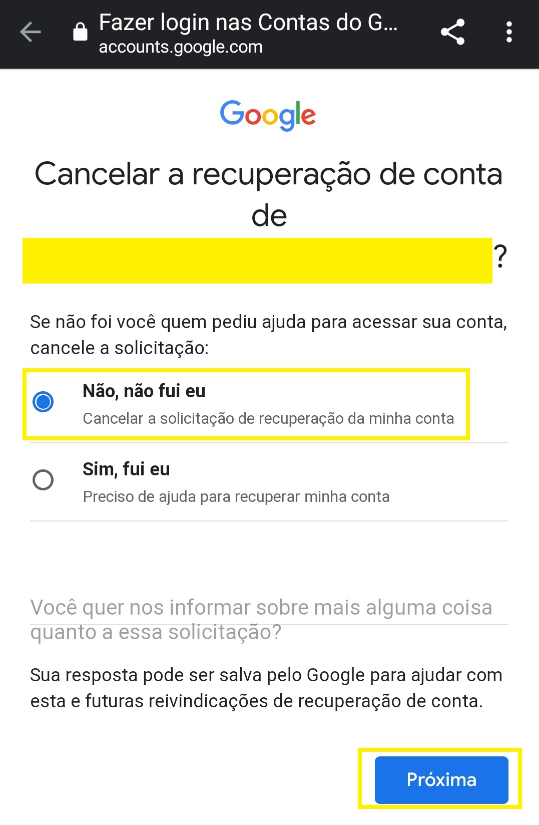 NÃO CONSIGO FAZER LOGIN ME AJUDEM - Comunidade Conta do Google