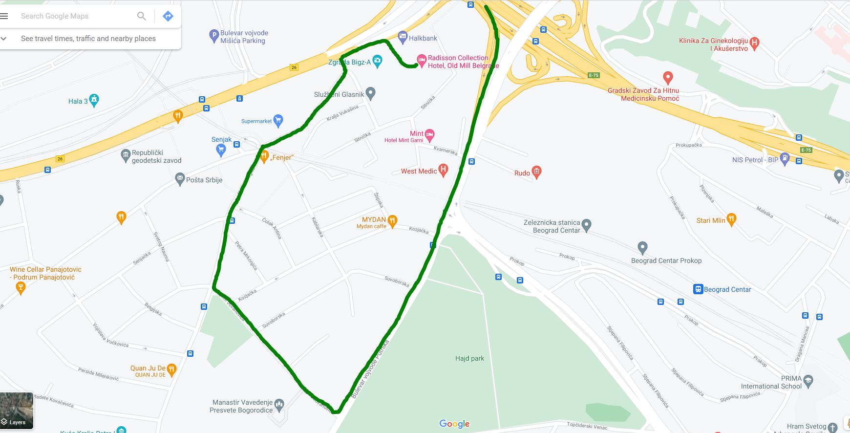 is it possible and how to change the route by which vehicles using ...