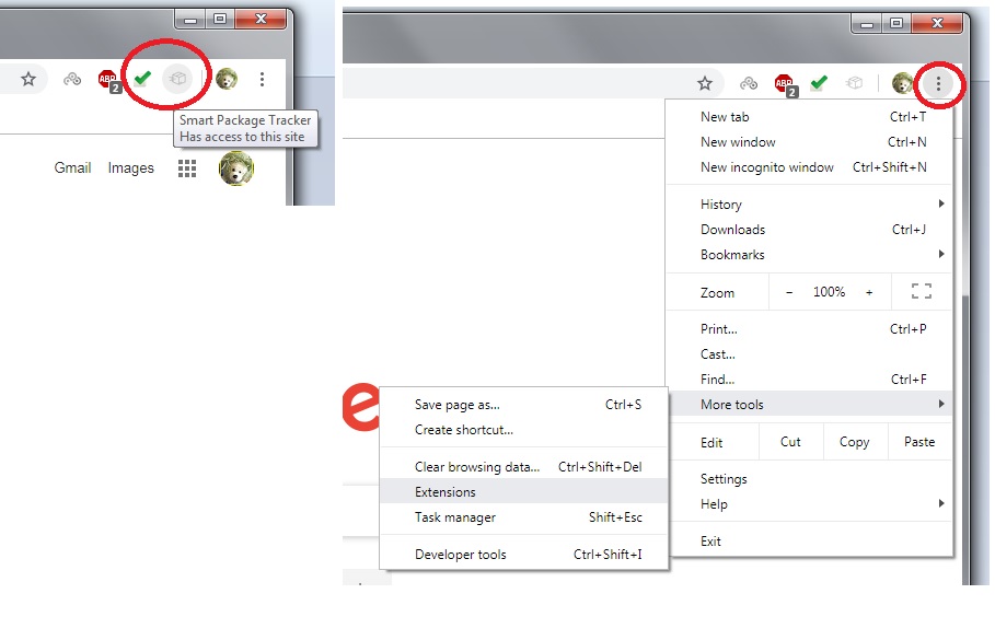 How to remove www.smartpackagetracker that is attached to Google Chrome? - Google Account Community