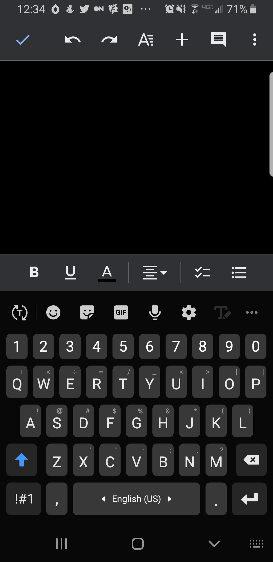 In the Google Docs mobile app, my I (italics) button has completely ...