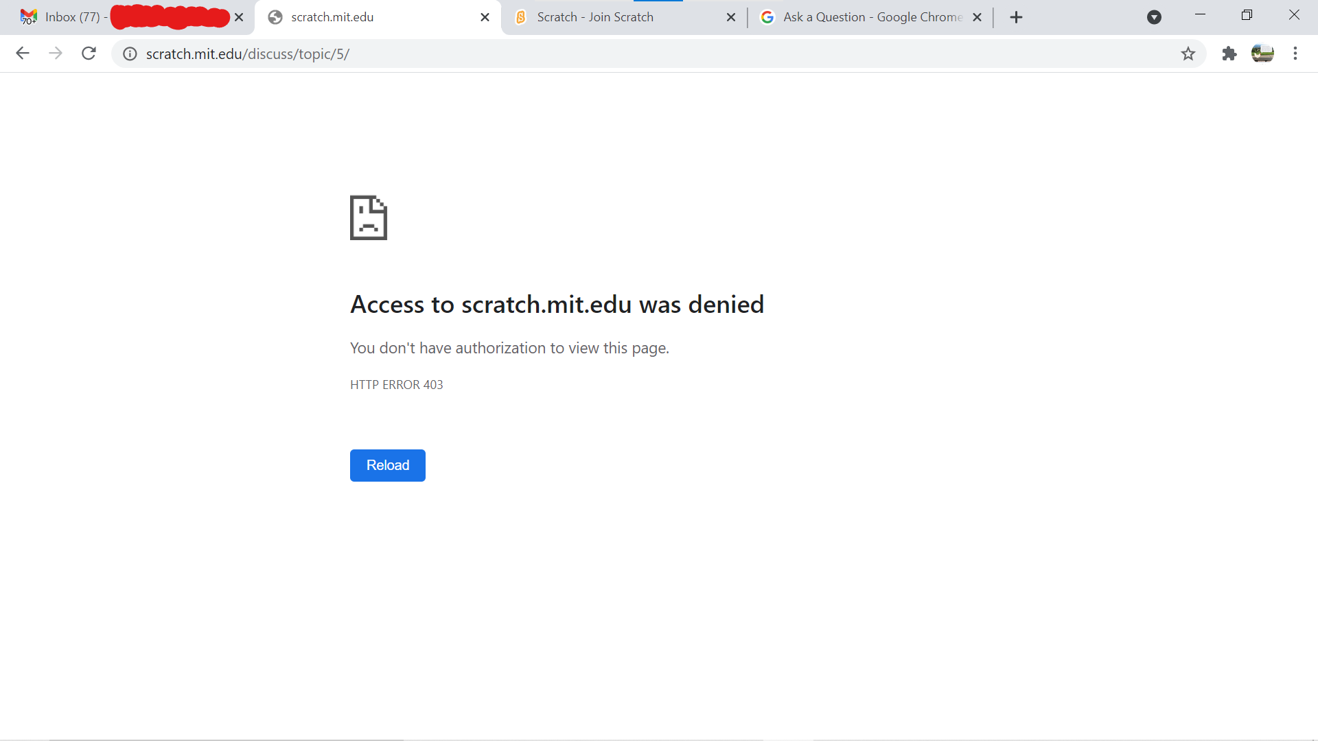 "You don't have authorisation to view this page. HTTP ERROR 403" how do ...