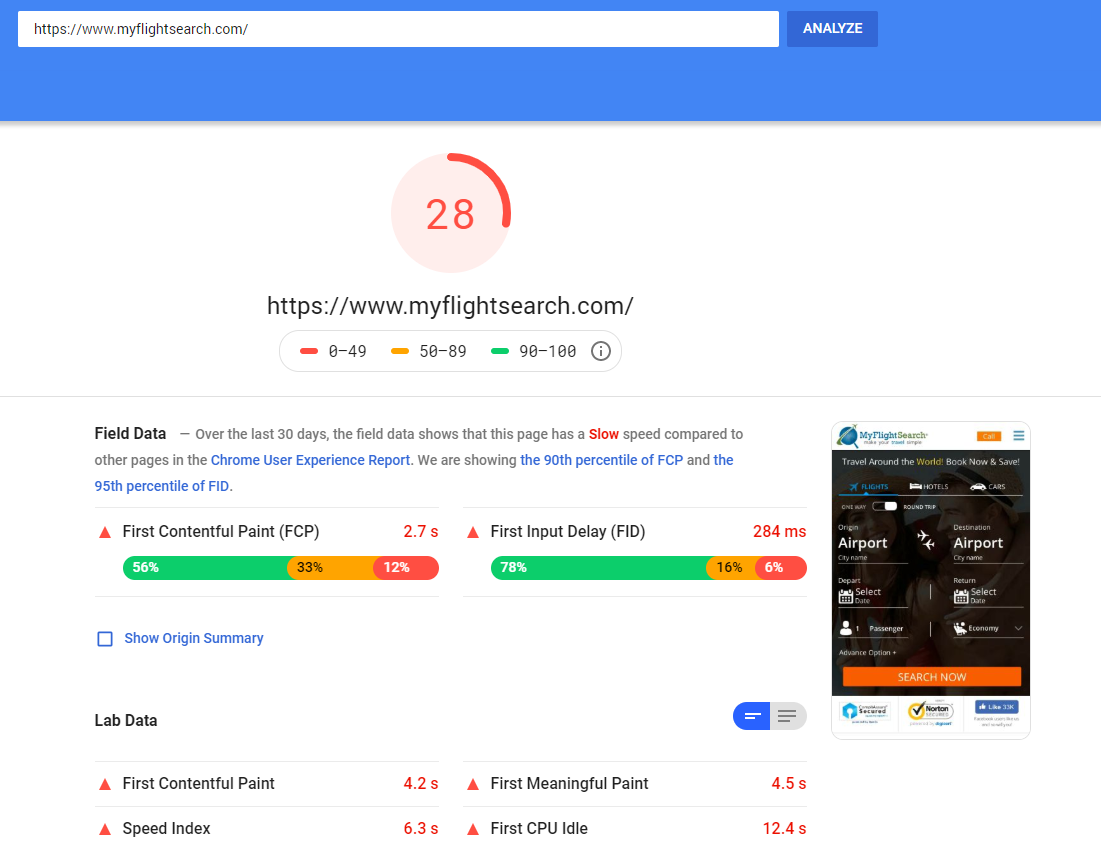 Page Speed Insights is not showing my website performance showing error 403 - Google Search ...