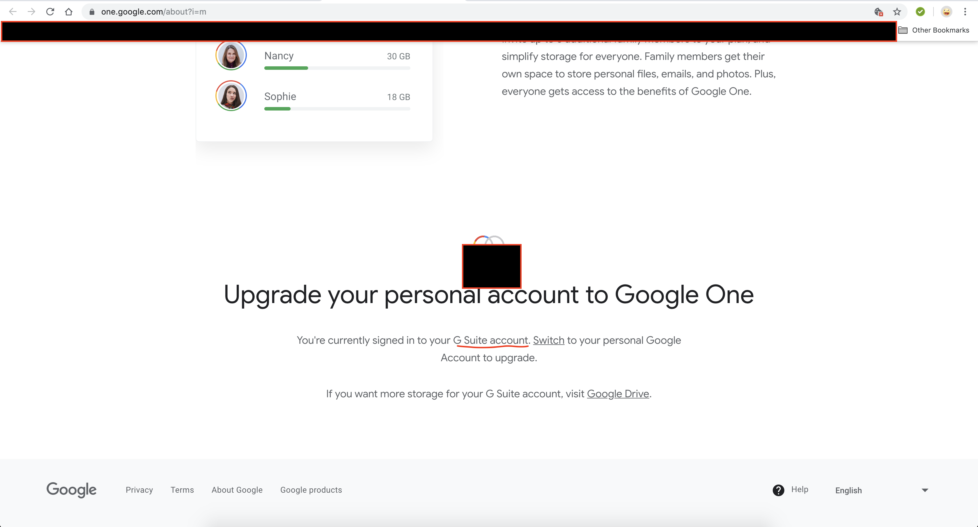 Account mistaken for a Gsuite account - can't upgrade to Google One ...