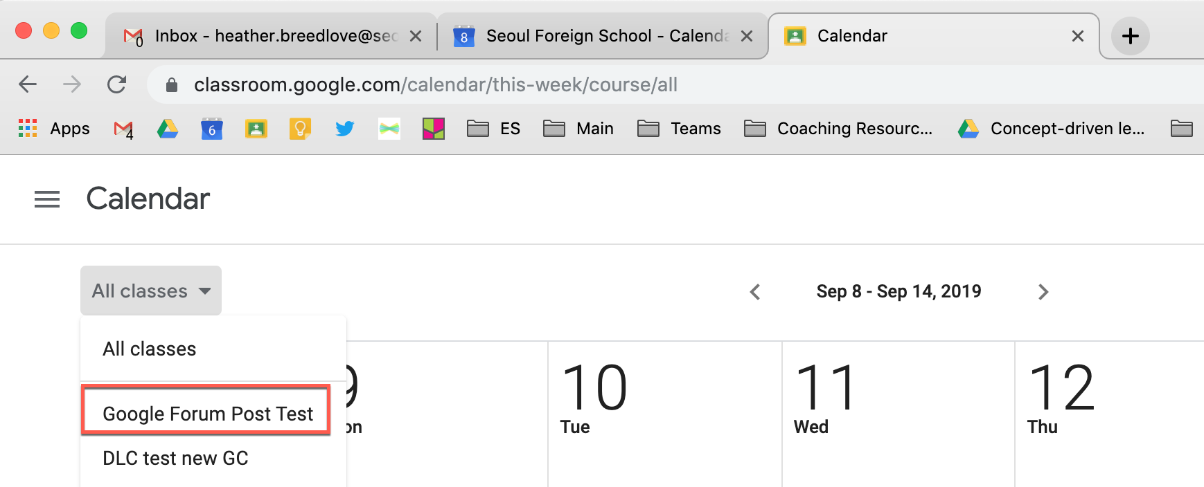 Google Classroom and Google Calendars sync: big change. Help! - Google ...