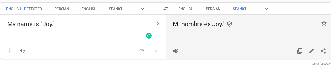 Incorrect tranlation - Google Translate Community