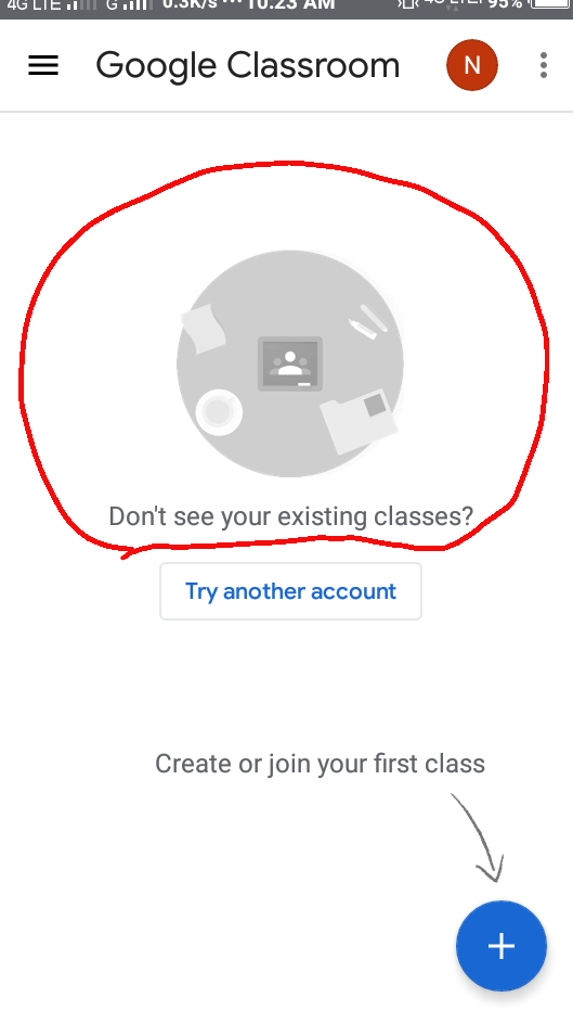 Why I can't see my existing class in Google classroom - Google ...