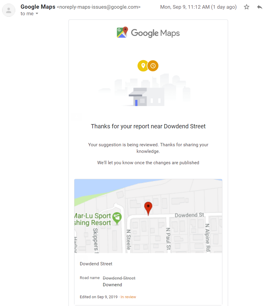 Correcting A Street Name On Google Maps Google Maps Community