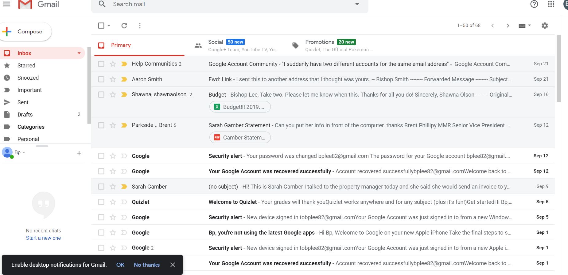 I suddenly have two different accounts for the same email address ...