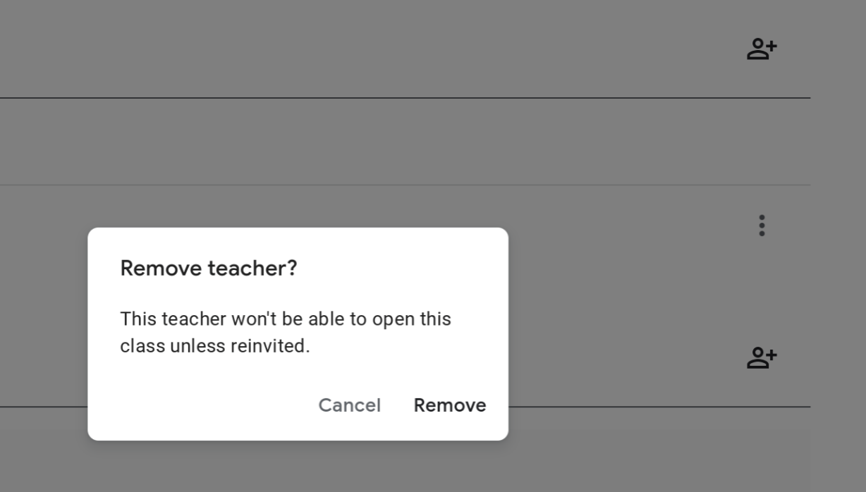If I remove a co-teacher, will they be notified? - Google Classroom ...