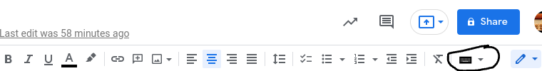 Input tools options in toolbar - Google Docs Editors Community