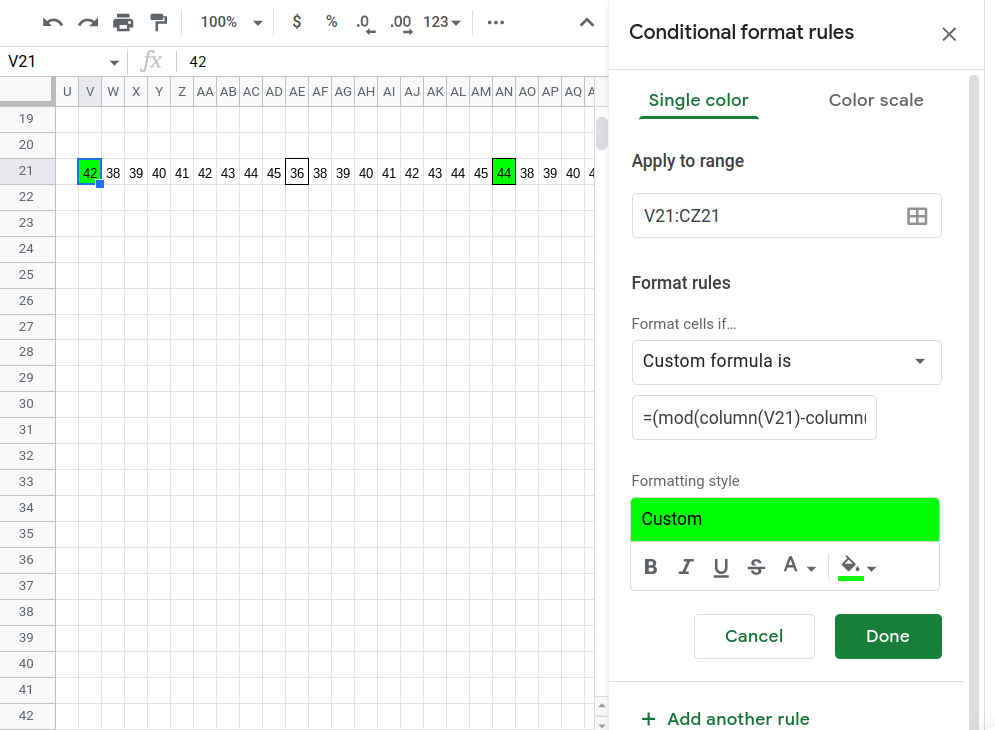 sheets conditional formatting doesn't work - Google Docs Editors Community